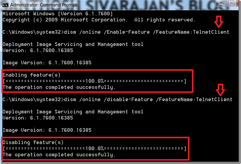 Enable or Disable Telnet Client Remotely ~ Santhosh Sivarajan's Blog Enable or Disable Telnet Client Remotely ~ Santhosh Sivarajan's Blog